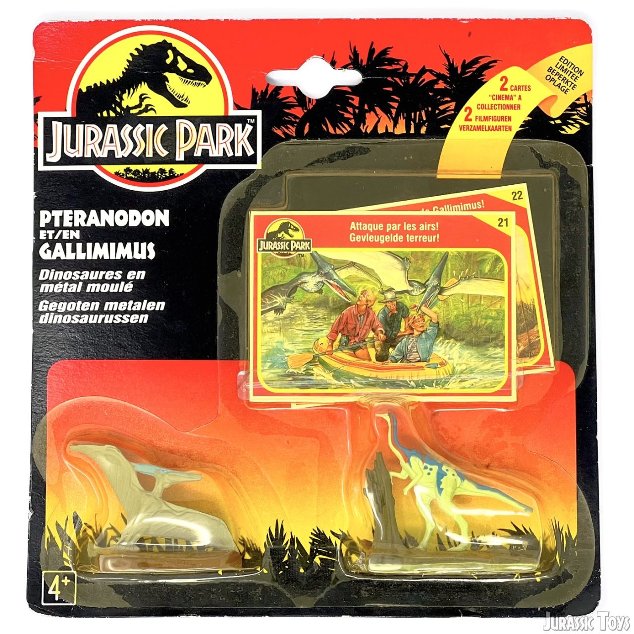 Die-cast Metal Gallimimus and Pteranodon | Jurassic Toys: The Museum