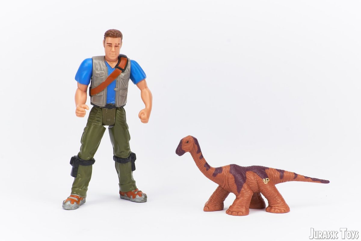 Nick van Owen with Brachiosaurus | Jurassic Toys: The Museum
