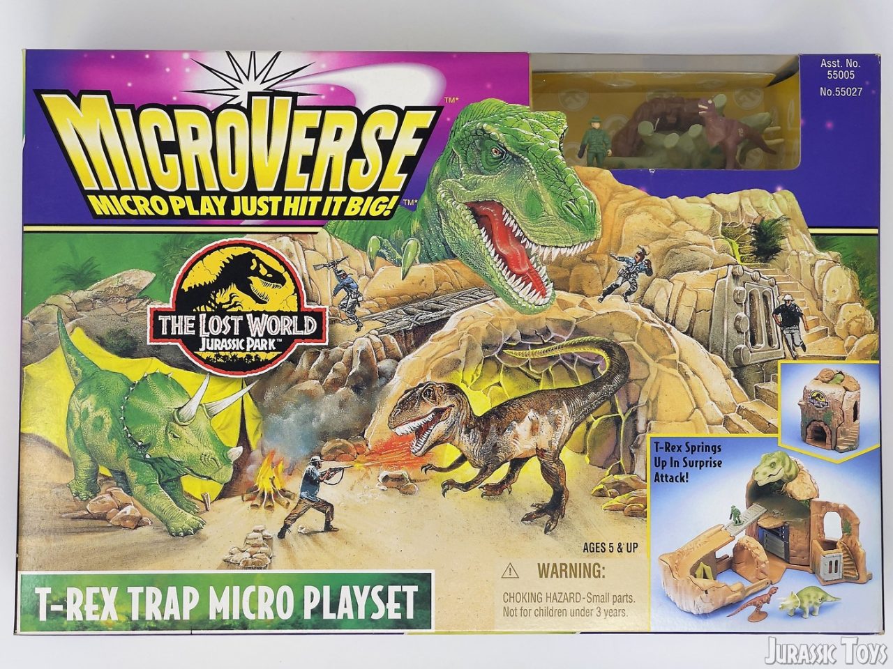 T-Rex Trap Micro playset | Jurassic Toys: The Museum