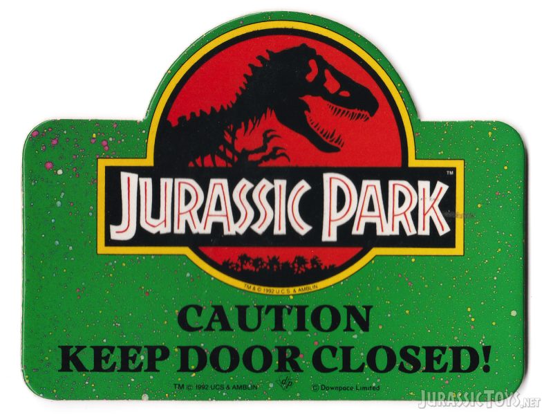 Door Sign Jurassic Park #1 | Jurassic Toys: The Museum