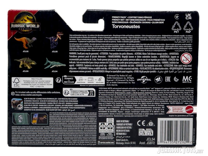 Frenzy Pack Torvoneustes | Jurassic Toys: The Museum
