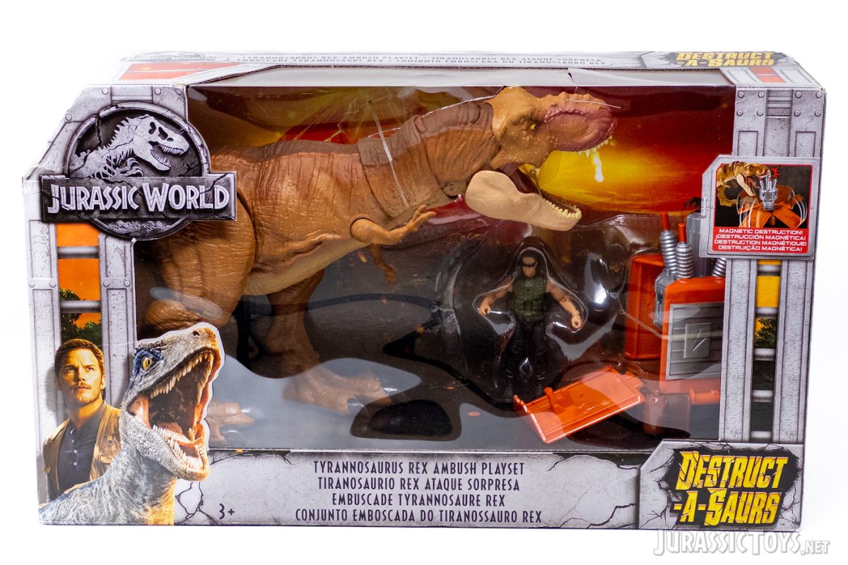 Destruct-a-Saurs Tyrannosaurus Rex Ambush Playset | Jurassic Toys: The ...